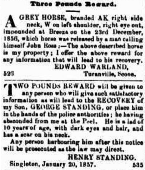 Trove Tuesday: Only two pounds reward? – From Prisons and Poorhouses
